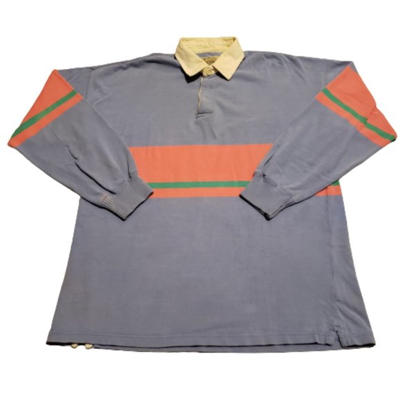 Britches | Shirts | Vintage Britches Polo Shirt Blue Pink Mens Xl Long ...